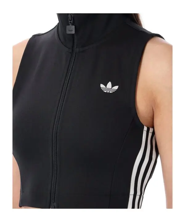 ADIDAS ORIGINALS Zip-up Cropped Top