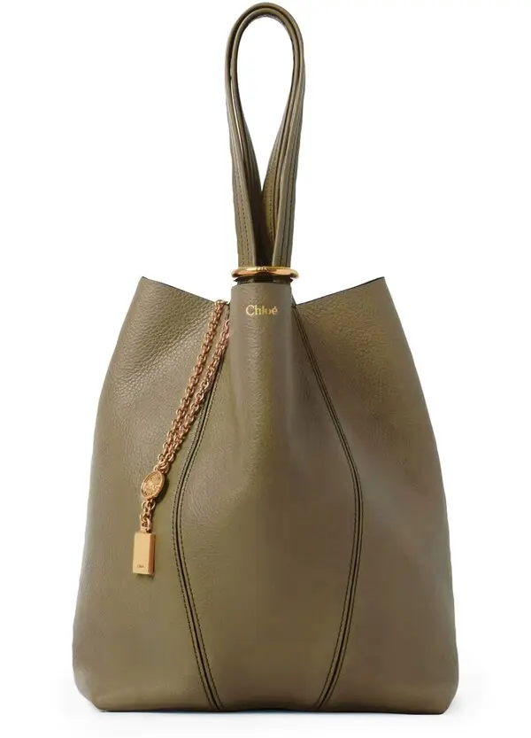 Chloé Spin Grain Leather Tote Bag