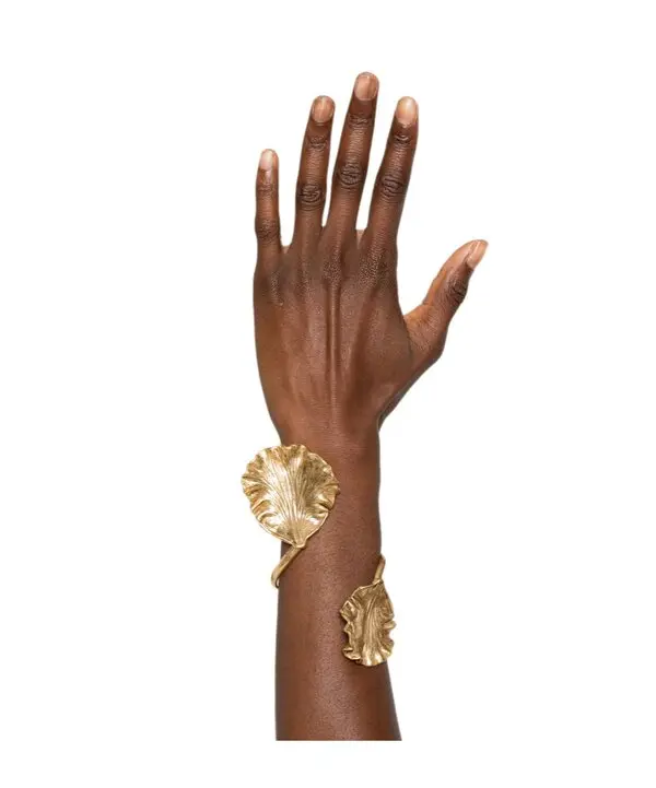 Cult Gaia Irregular Leaf Cuff Bracelet