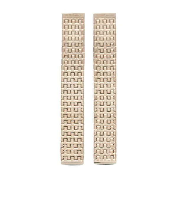 TOM FORD Logo Mesh Drop Earrings - Gold