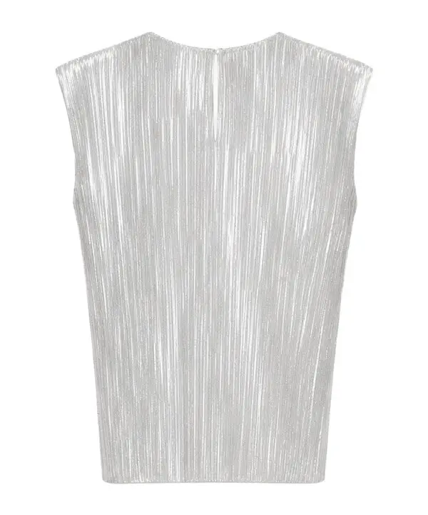 FORTE_FORTE Pleated Knitted Cover-up - Gray