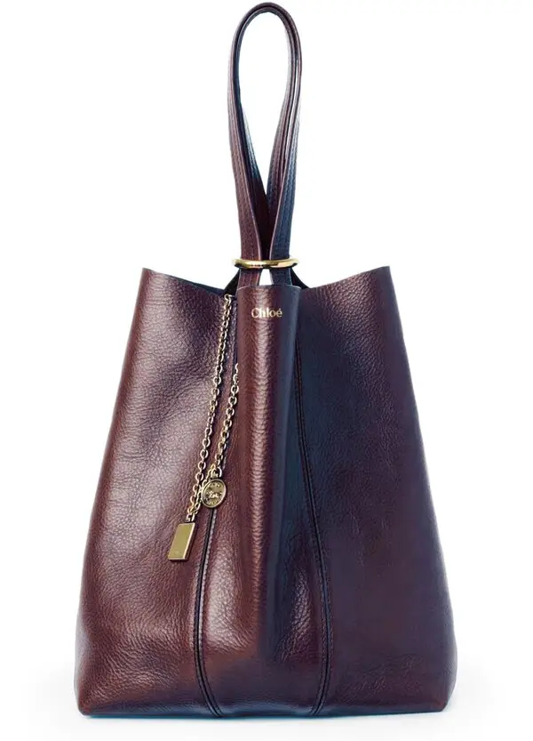 Chloé Spin Grain Leather Tote Bag