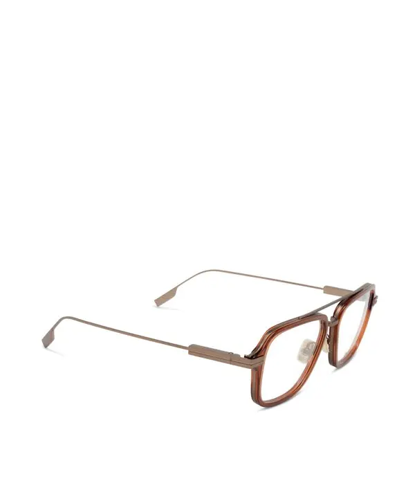 Zegna Double Bridge Aviator Frame Glasses