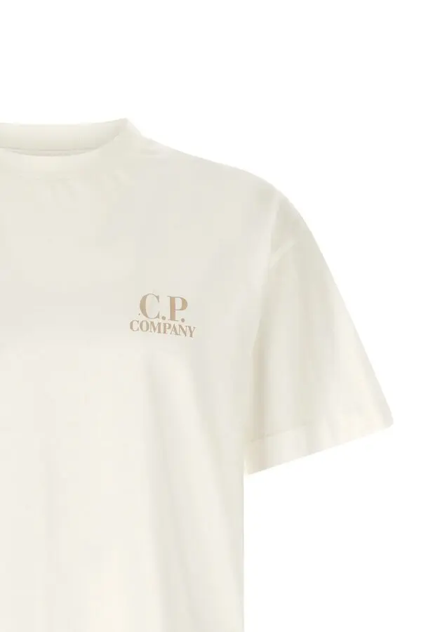 C.P. COMPANY Logo Crew Neck T-shirt - White