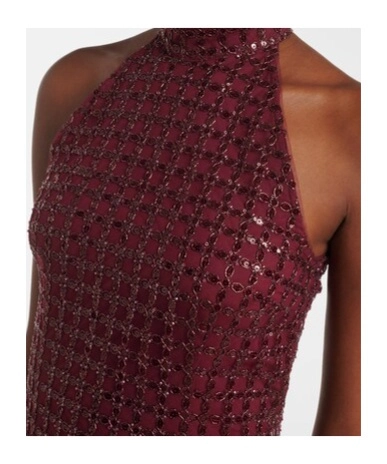 ROTATE BY BIRGER CHRISTENSEN Beaded Maxi Dress