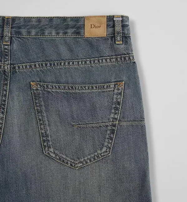 Dior Regular-fit Jeans With Patches