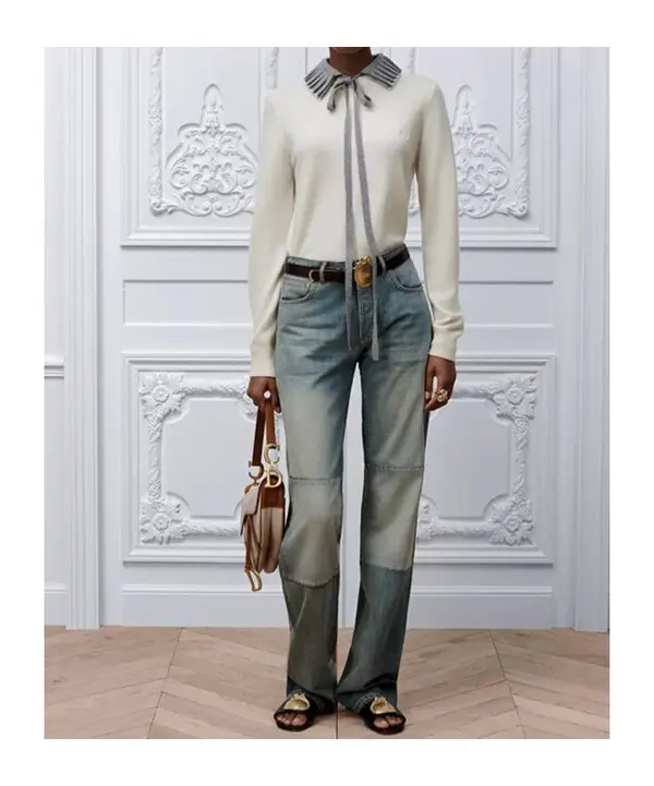 Dior Regular-fit Jeans With Patches