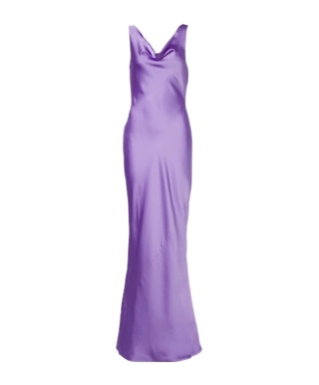 Norma Kamali Draped Satin Gown