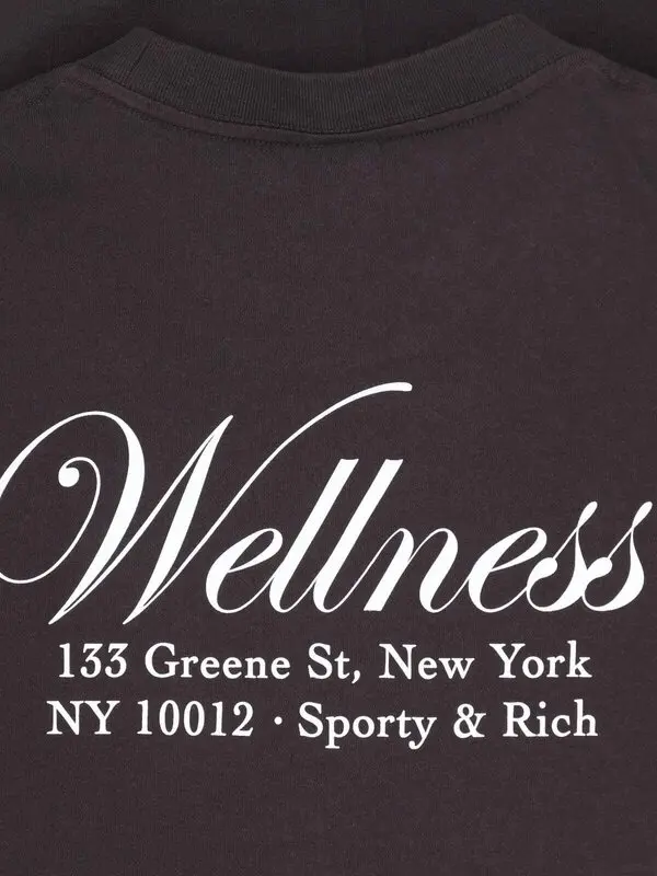 SPORTY  RICH Sporty & Rich Logo Print T-shirt