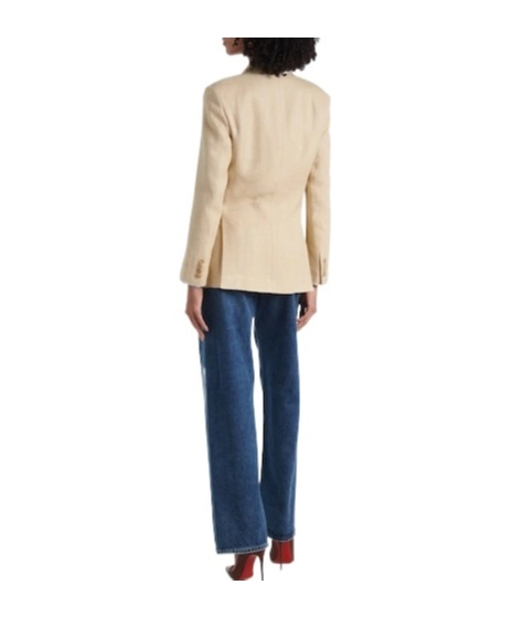 Ralph Lauren Silk And Linen-blend Blazer