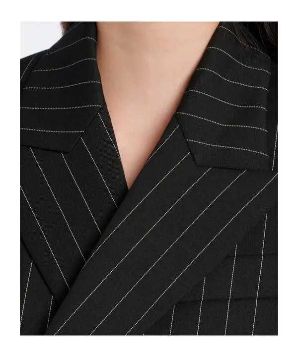 JEAN PAUL GAULTIER Pinstripe Cropped Blazer