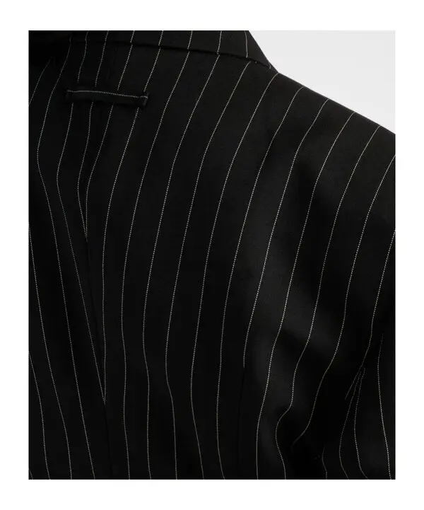 JEAN PAUL GAULTIER Pinstripe Cropped Blazer