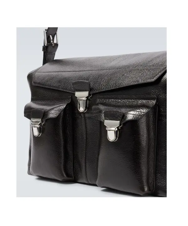 LEMAIRE Week-end Gear Leather Shoulder Bag