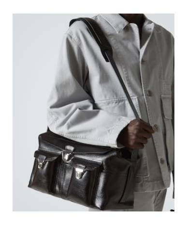 LEMAIRE Week-end Gear Leather Shoulder Bag
