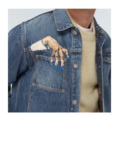 Undercover Beaded Denim Jacket