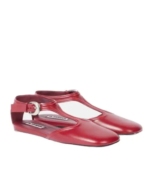 JIL SANDER Leather Flats