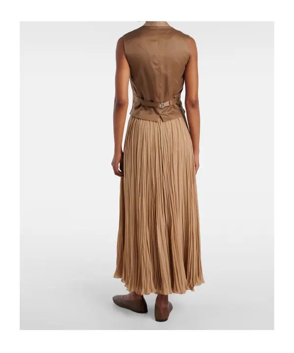 Ralph Lauren Holland Linen Tweed Vest - Nude