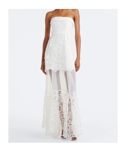 Simkhai Rennis Organza Bustier Gown