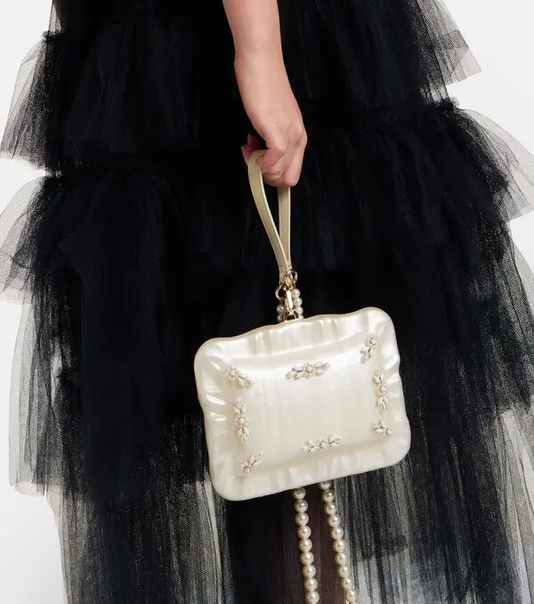 Simone Rocha Faux-pearl Beaded Clutch