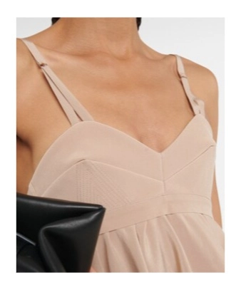 Victoria Beckham Asymmetrical Silk-crepe Top