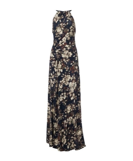 Simkhai Cerin Gathered Floral Halterneck Maxi Dress - No