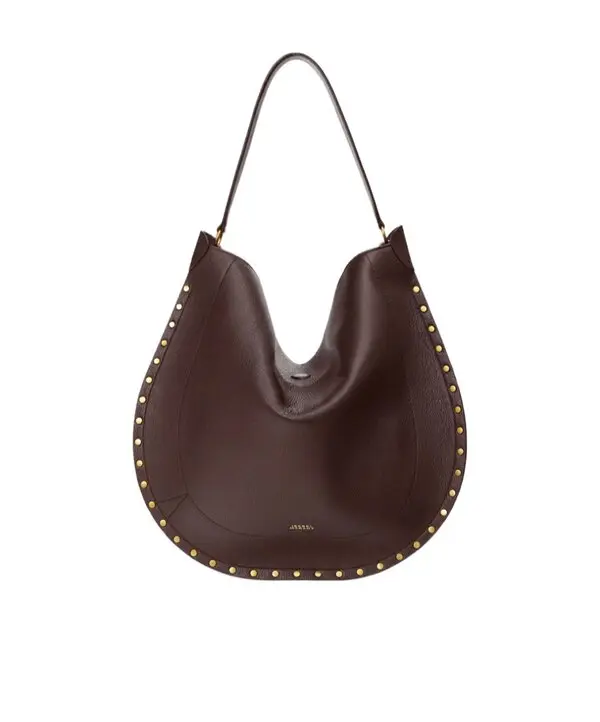 Isabel Marant Étoile Studded Leather Shoulder Bag - Black