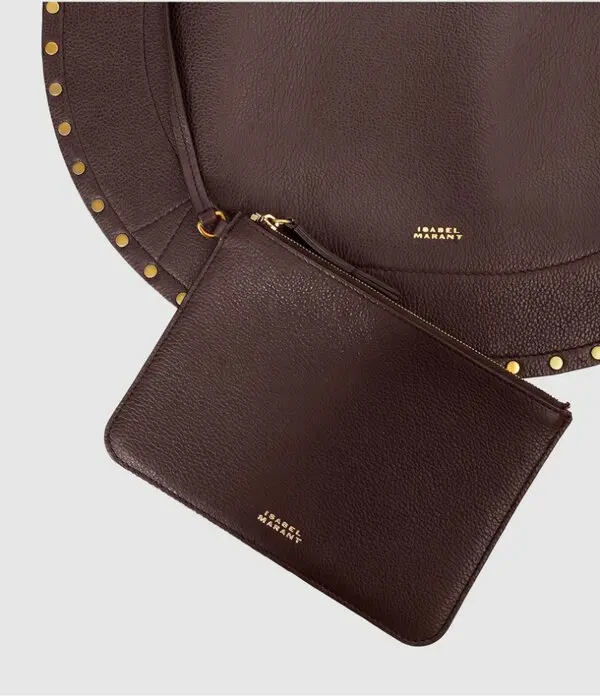 Isabel Marant Étoile Studded Leather Shoulder Bag - Black