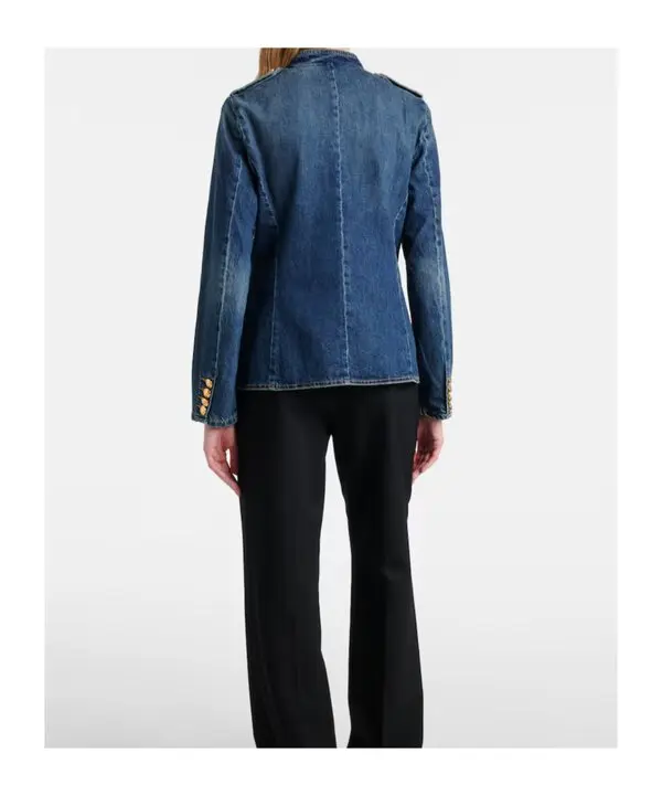 NILI LOTAN Button-down Denim Jacket