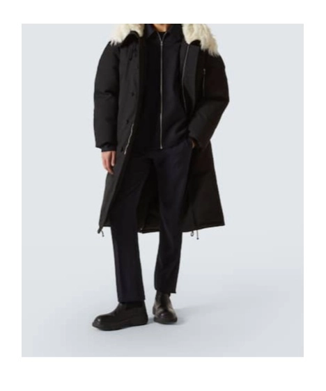 JIL SANDER Faux Fur-trimmed Down Jacket
