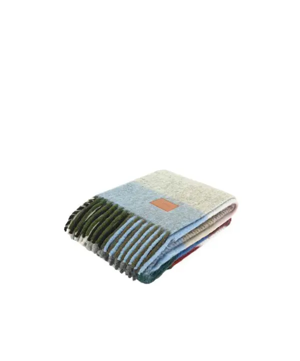 Loewe Blanket In Alpaca And Wool Blend - Multi-color