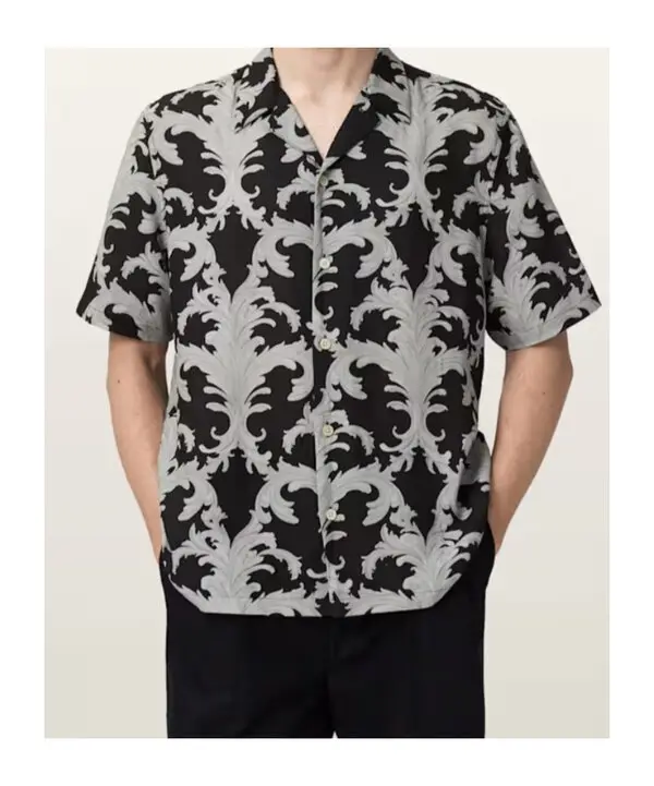 ALLSAINTS Motif Short Sleeve Shirt