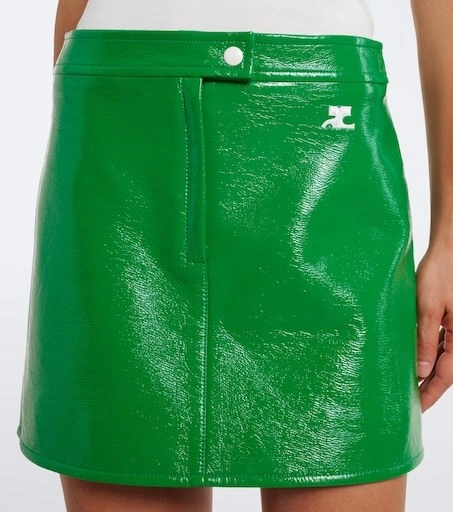 COURREGES Reedition Vinyl Miniskirt