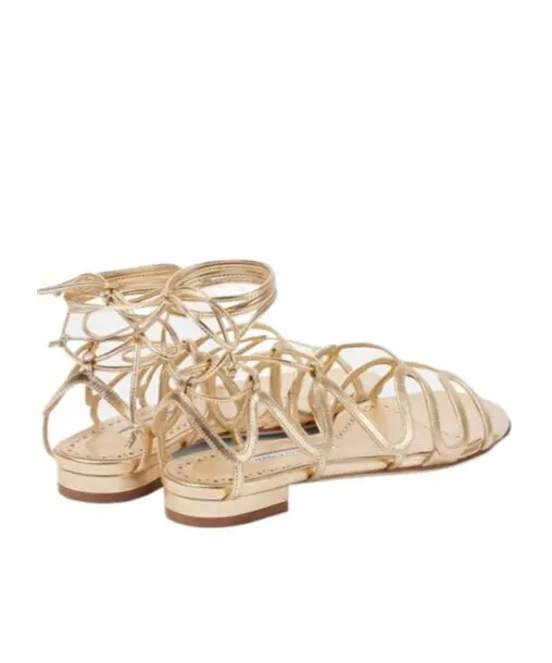 Manolo Blahnik Strap Flat Sandals
