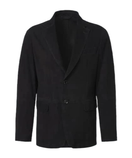 Brioni Monti Single-breasted Suede Blazer - Black