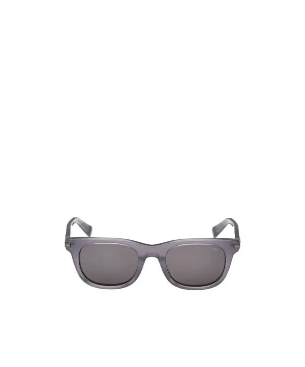 Zegna Rectangular Frame Sunglasses