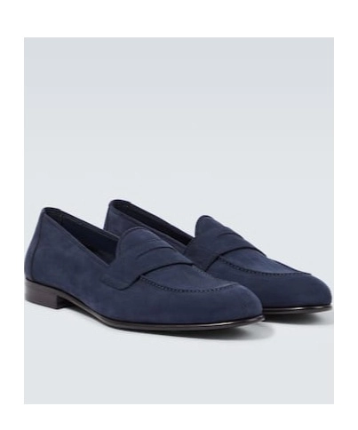 Brioni Appia Leather Penny Loafers