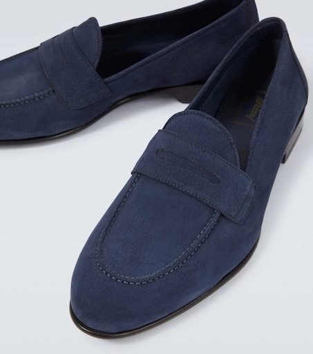 Brioni Appia Leather Penny Loafers