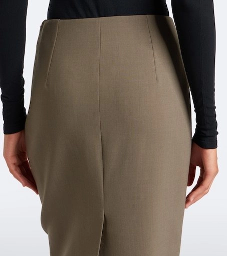 MUGLER Wool-blend Pencil Skirt