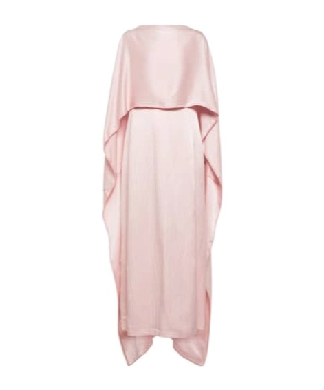 Gabriela Hearst Satin Shawl-style Maxi Dress - Pink