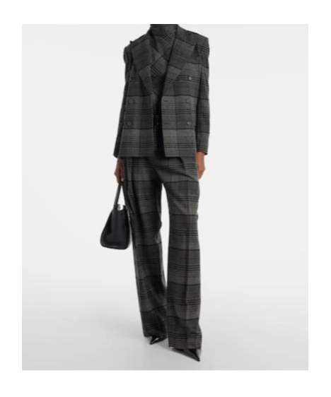 Ralph Lauren Kent Checked Double-breasted Wool Jacket