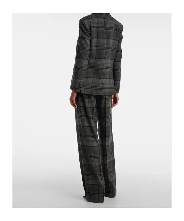 Ralph Lauren Kent Checked Double-breasted Wool Jacket