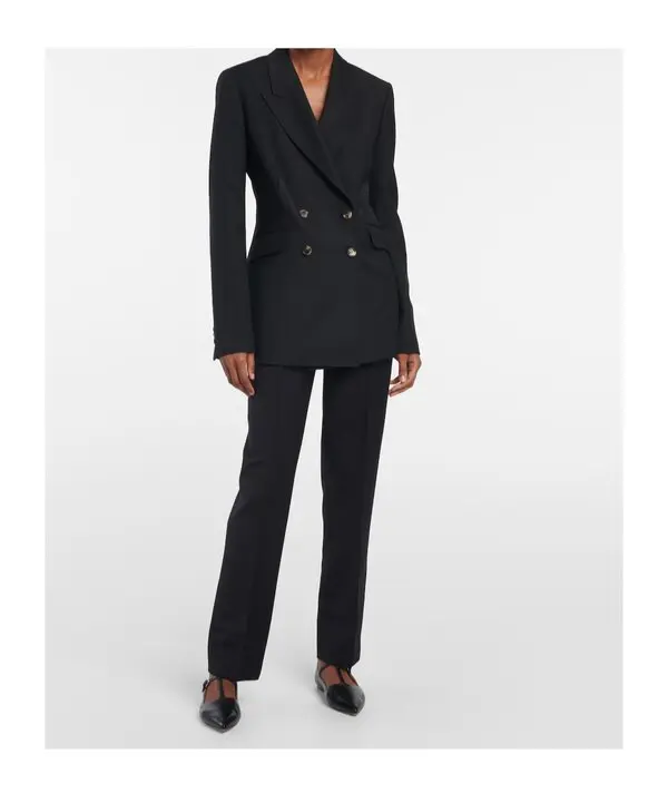 Gabriela Hearst Belt Loop Tailored Wool Trousers