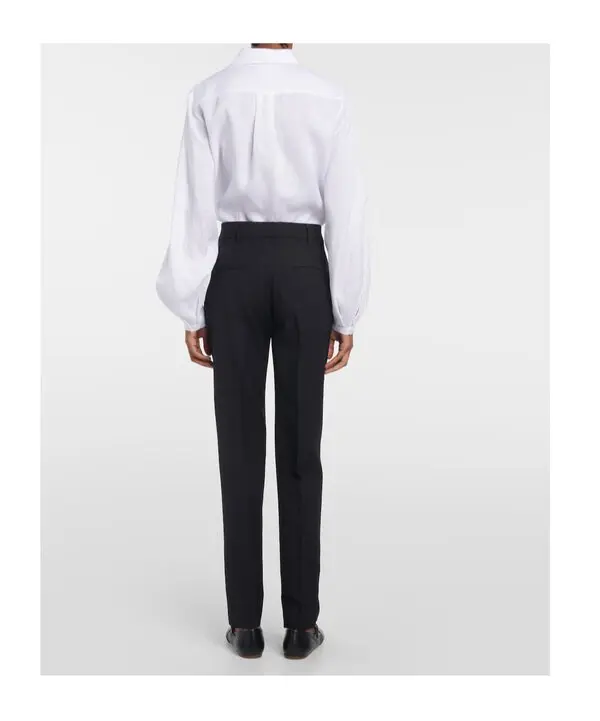 Gabriela Hearst Belt Loop Tailored Wool Trousers