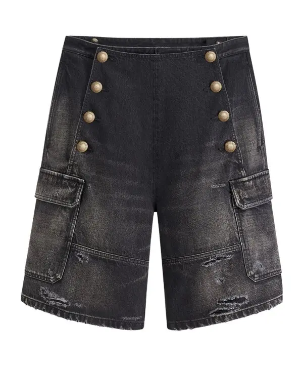 Dior Button-decorated Shorts - Black
