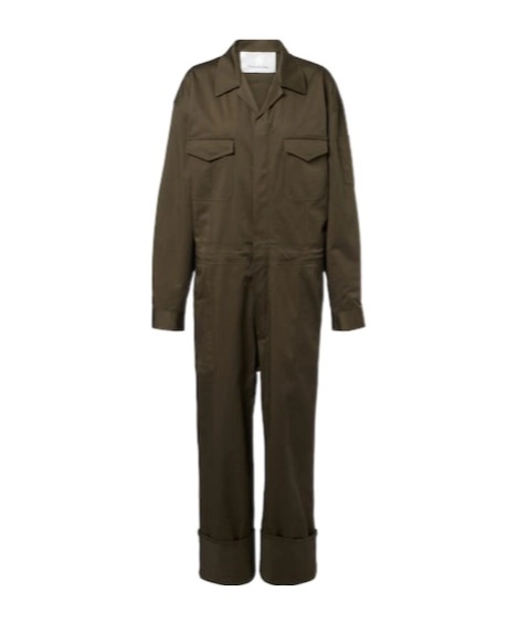 THE FRANKIE SHOP Ardea Cotton Jumpsuit - Green