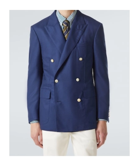 Dunhill Double-breasted Cashmere Blazer