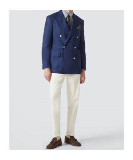 Dunhill Double-breasted Cashmere Blazer