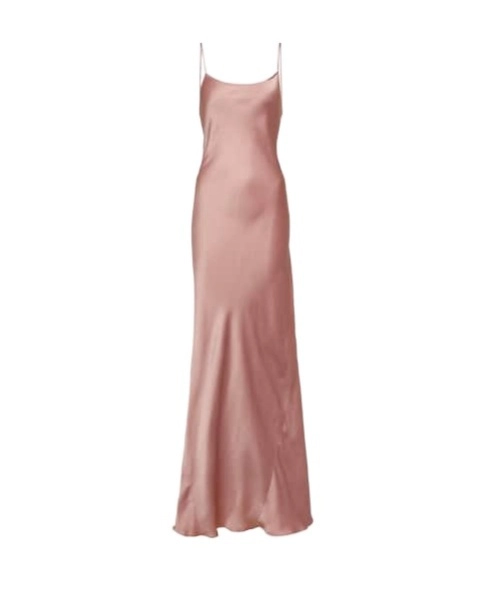 Victoria Beckham Satin Halter Dress - Pink