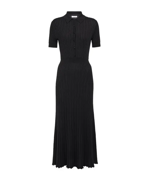 Gabriela Hearst Amor Short-sleeved Dress - Black