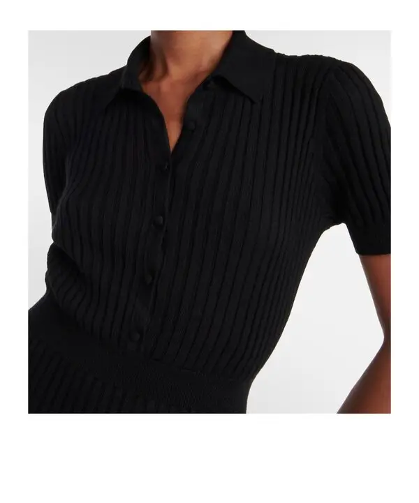 Gabriela Hearst Amor Short-sleeved Dress - Black